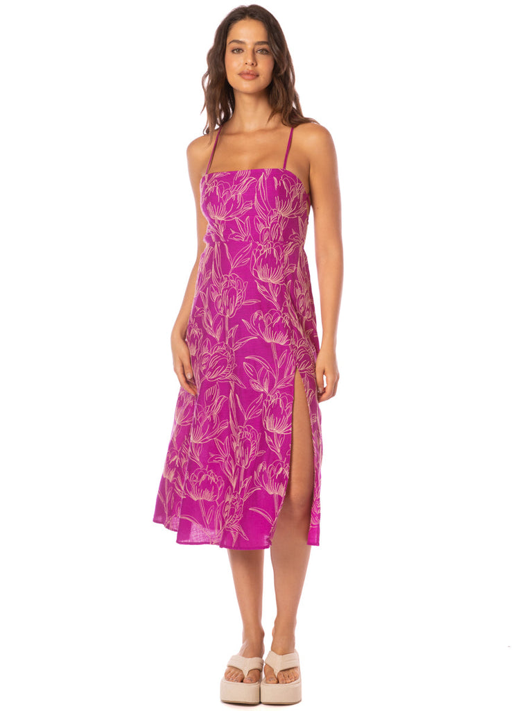 Maaji Violet Foliage Remi Midi Dress – Maaji Colombia