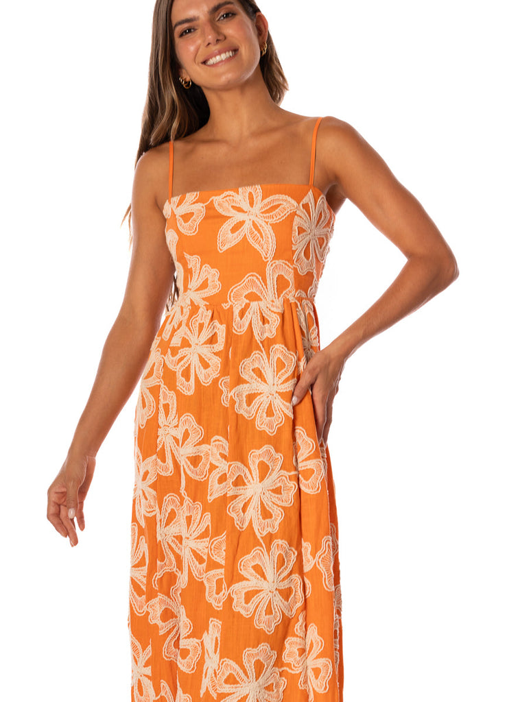 Maaji Tangerine Bloom Ela Long Dress – Maaji Colombia